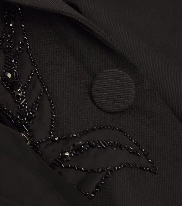 Huishan Zhang Embellished Atlas Blazer