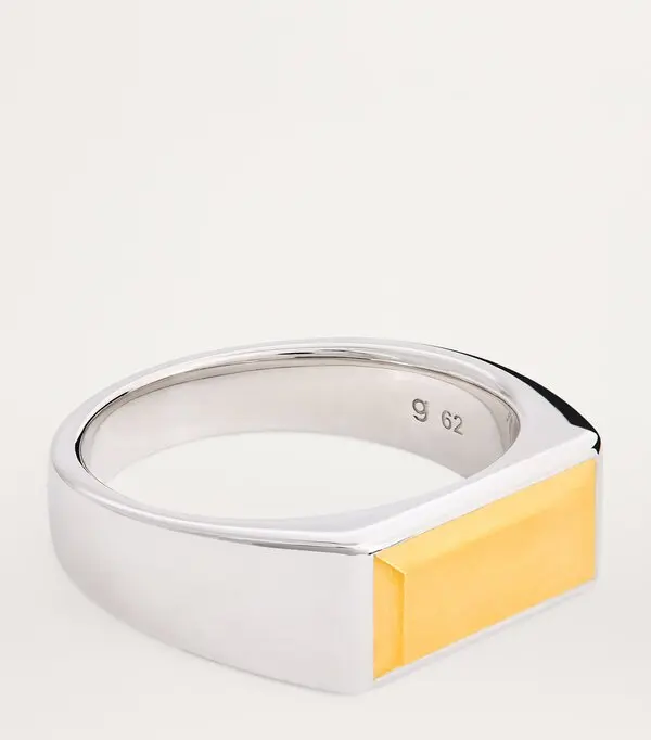 Tom Wood Sterling And Yellow Gold Peaky Ring