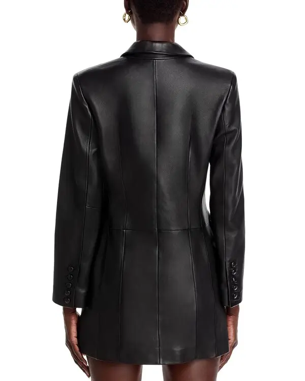A.L.C. Declan Leather Jacket Dress In Black - 76% Off | Editorialist