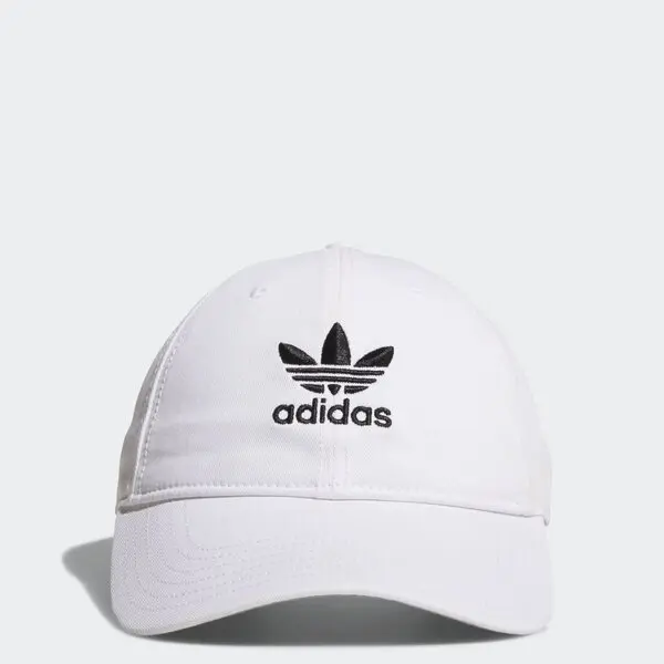Adidas Relaxed Strap-back Hat - White / Black
