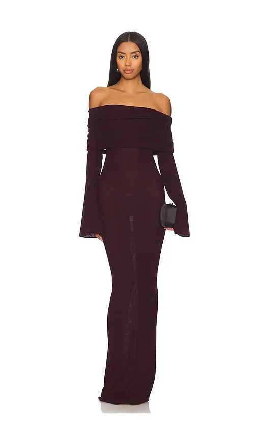 SEROYA Galleria Dress - Merlot
