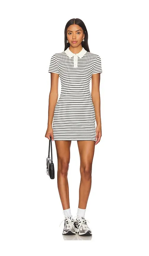Lovers And Friends Carrie Polo Mini Dress In Ivory & Black - 6% Off |  Editorialist