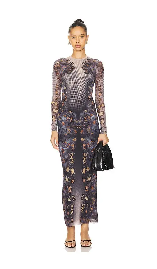 AFRM Didi Dress - Nude Leopard