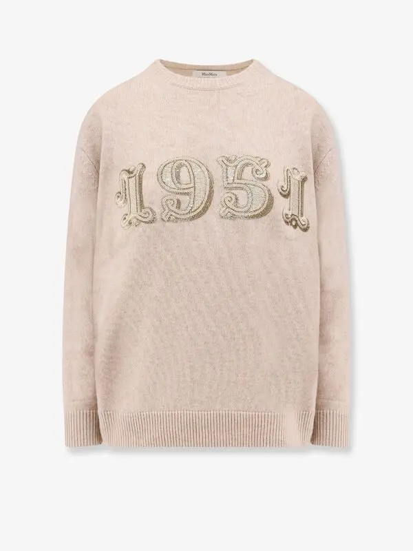 Max Mara Wool And Cashmere Sweater With Sequins