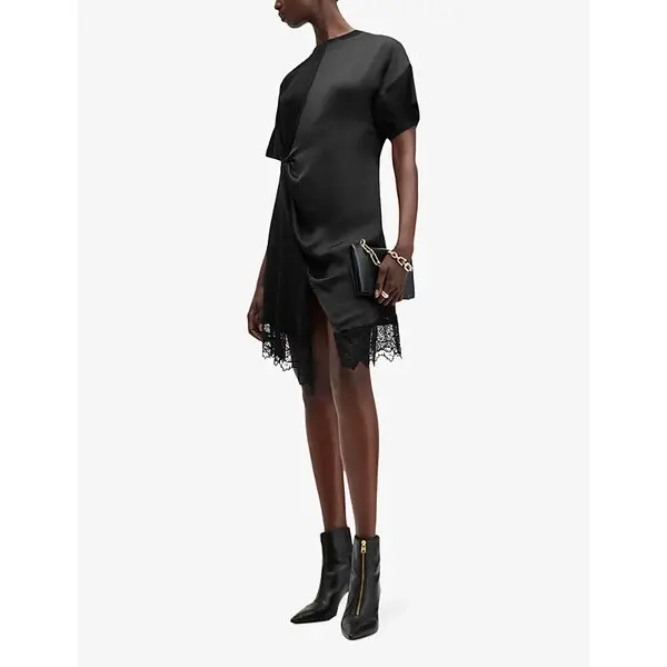 Allsaints Lana Lace Dress - Black | Editorialist