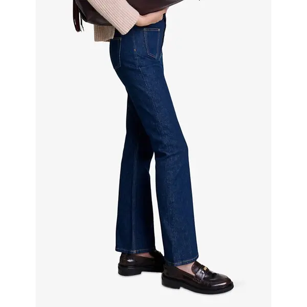 Maje High-rise Bootcut Denim Jeans