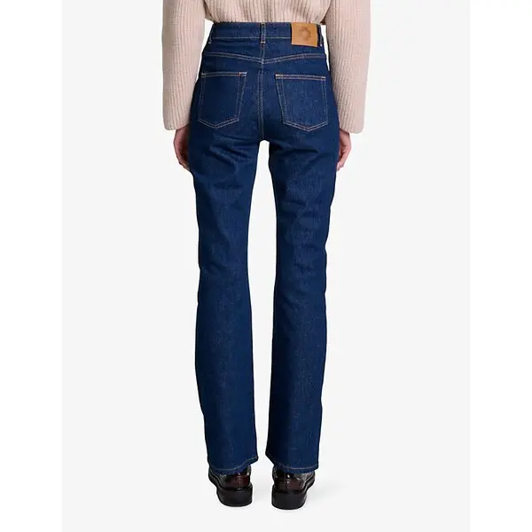 Maje High-rise Bootcut Denim Jeans