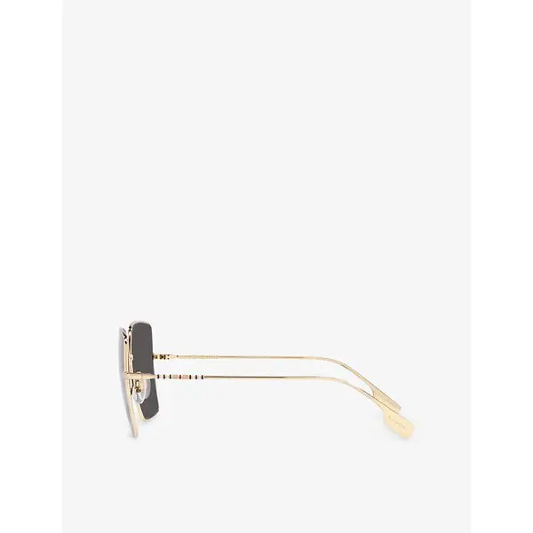 Burberry Be3133 Daphne Square-frame Sunglasses - Gold