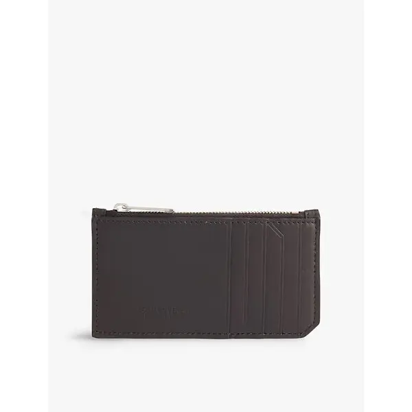 Bottega Veneta Intrecciato Zip Leather Card Holder