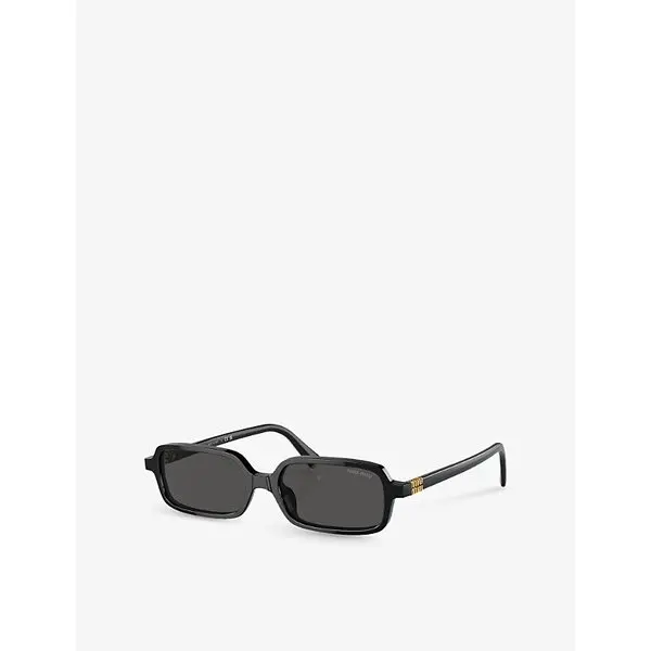 Miu Miu Rectangle-frame Sunglasses - Black