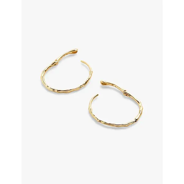 Monica Vinader 14ct Medium Hoop Earrings