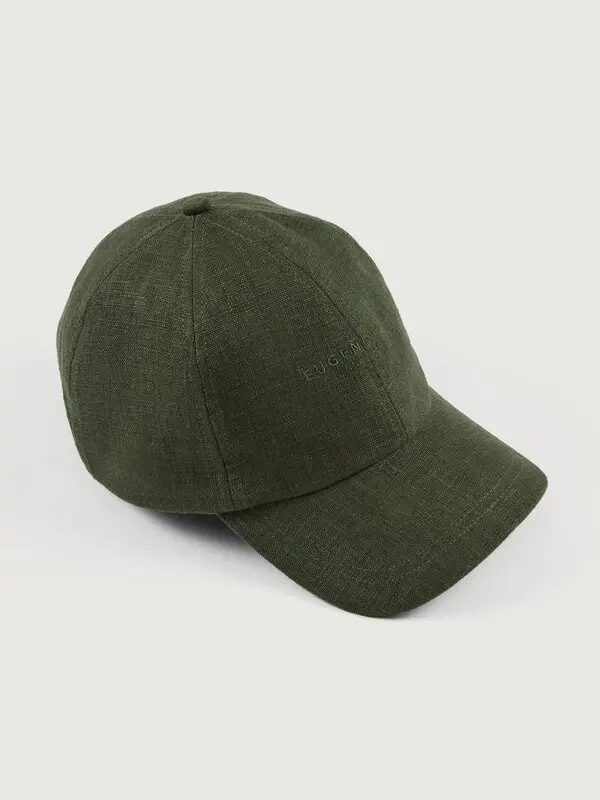 Eugenia Kim Lo Linen Baseball Cap - Olive