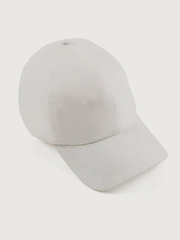 Eugenia Kim Lo Baseball Cap - Optic White Linen