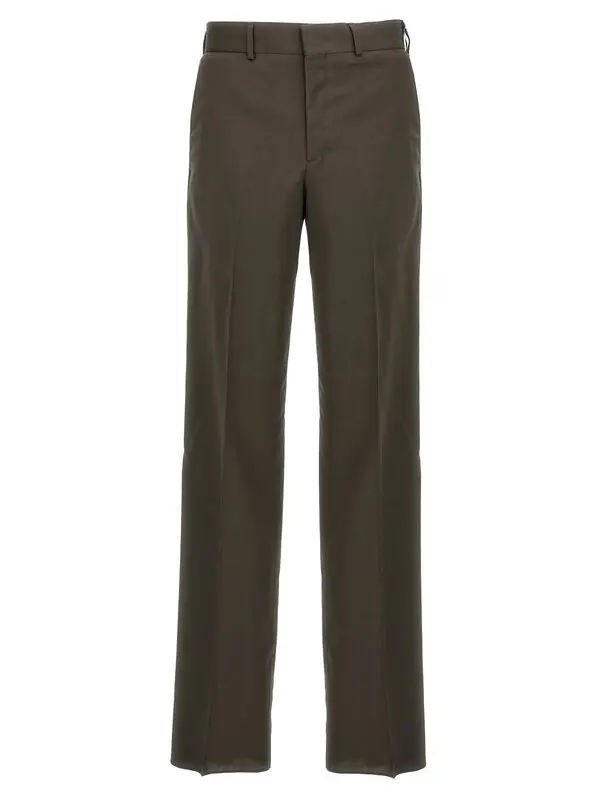 Fendi Cipresso Wool Pants