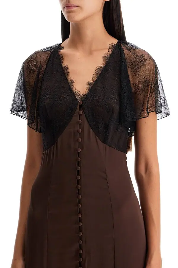 rotate birger christensen lace v neck maxi dress ROTATE Lace Maxi V-neck Dress  maxi dresses  shop at Booztlet