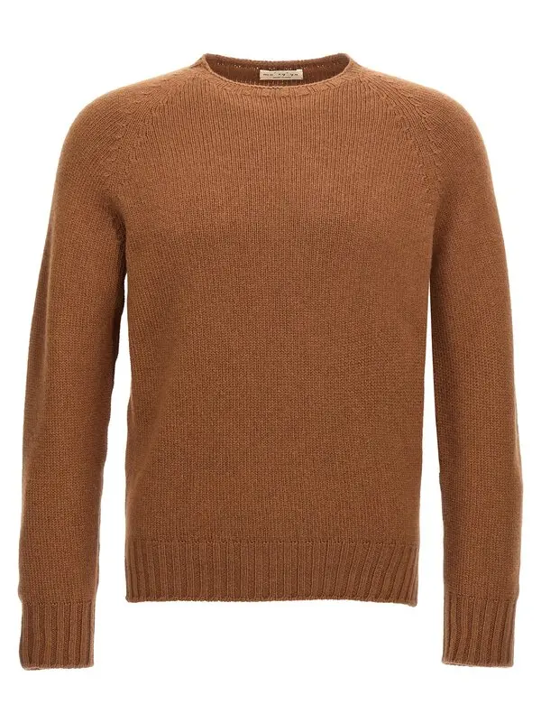 MA'RY'YA Crew Neck Sweater - Brown