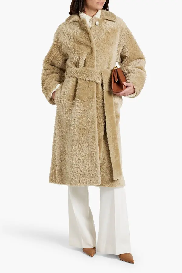 JOSEPH Cail Shearling Coat
