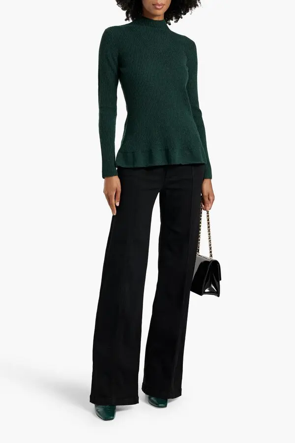 Arch4 Pia Ribbed Cashmere Turtleneck Sweater