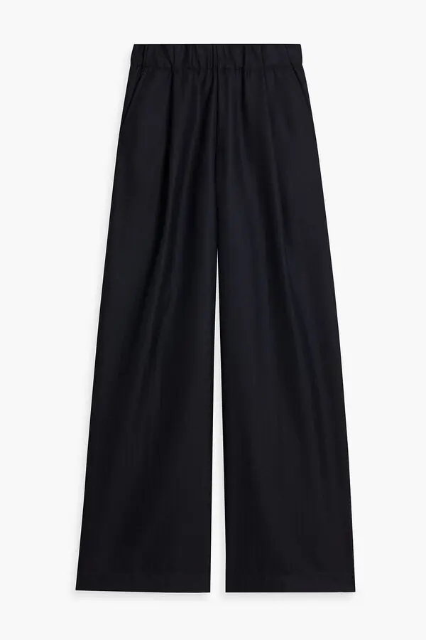 Dries Van Noten Wide-leg Herringbone Wool Pants