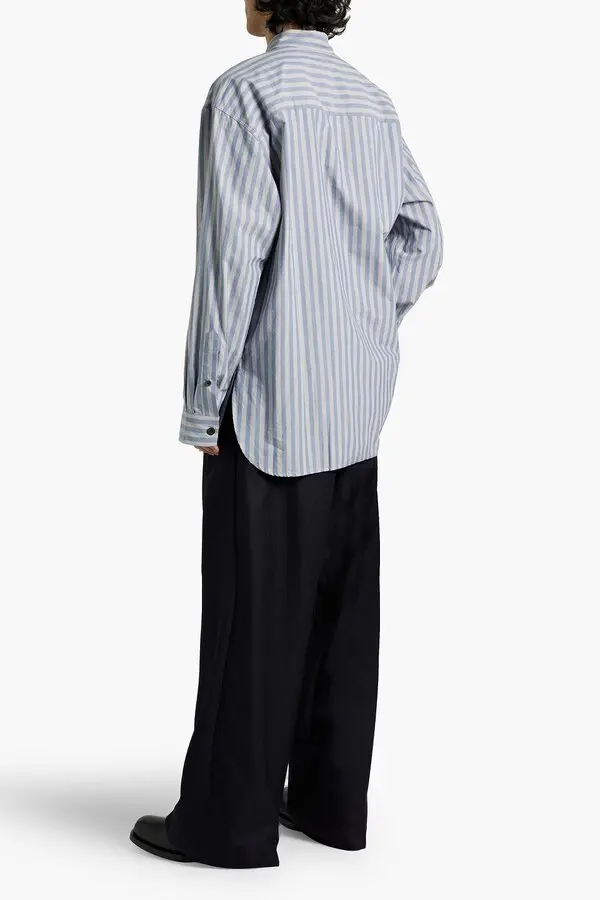 Dries Van Noten Wide-leg Herringbone Wool Pants