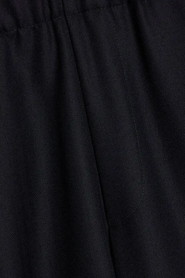 Dries Van Noten Wide-leg Herringbone Wool Pants