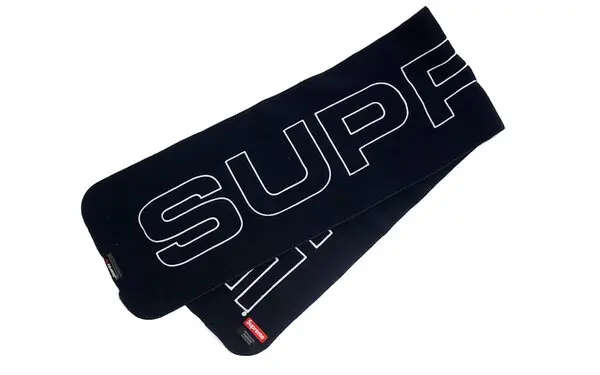 Supreme Polartec Logo Scarf - Navy Blue