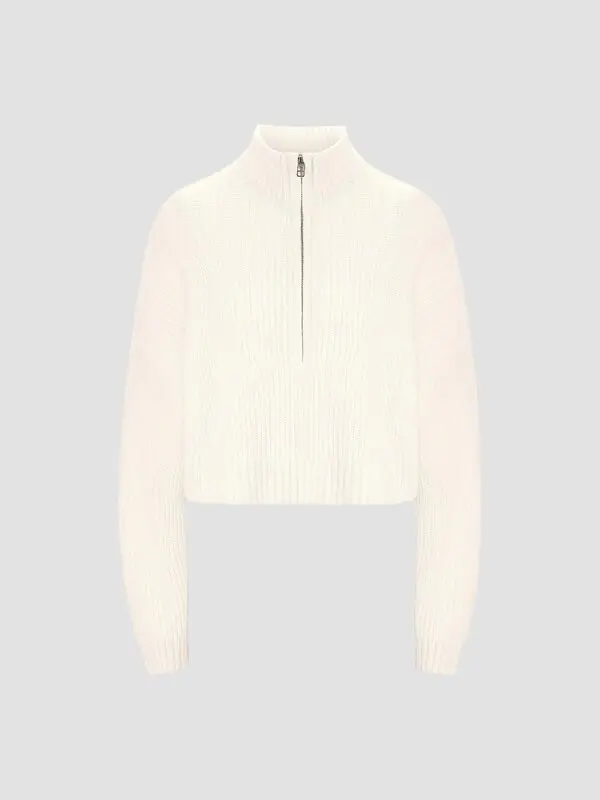 Staud Hampton Cashmere Crop Sweater