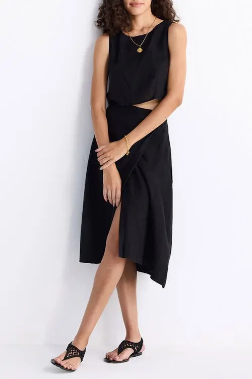 REISTOR Overlap Midi Skirt - Solid