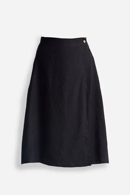 REISTOR Overlap Midi Skirt - Solid