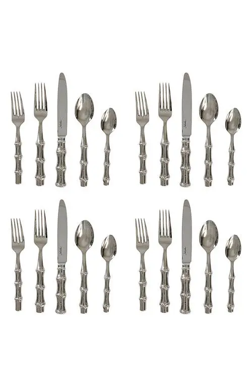 JULISKA Bamboo 20-piece Flatware Set - Polished