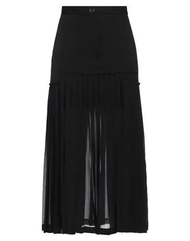 Sandro Midi Skirt Size Polyester, Triacetate - Black