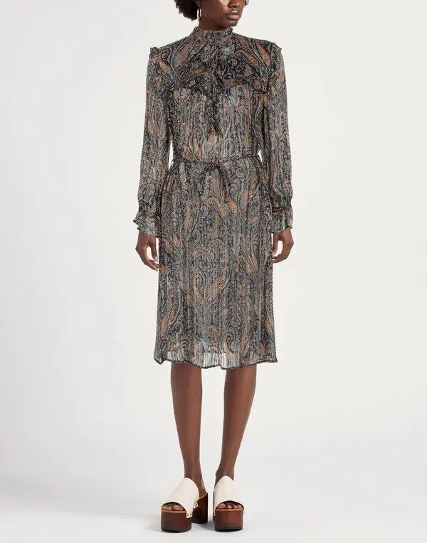 Antik Batik Midi Flared Dress