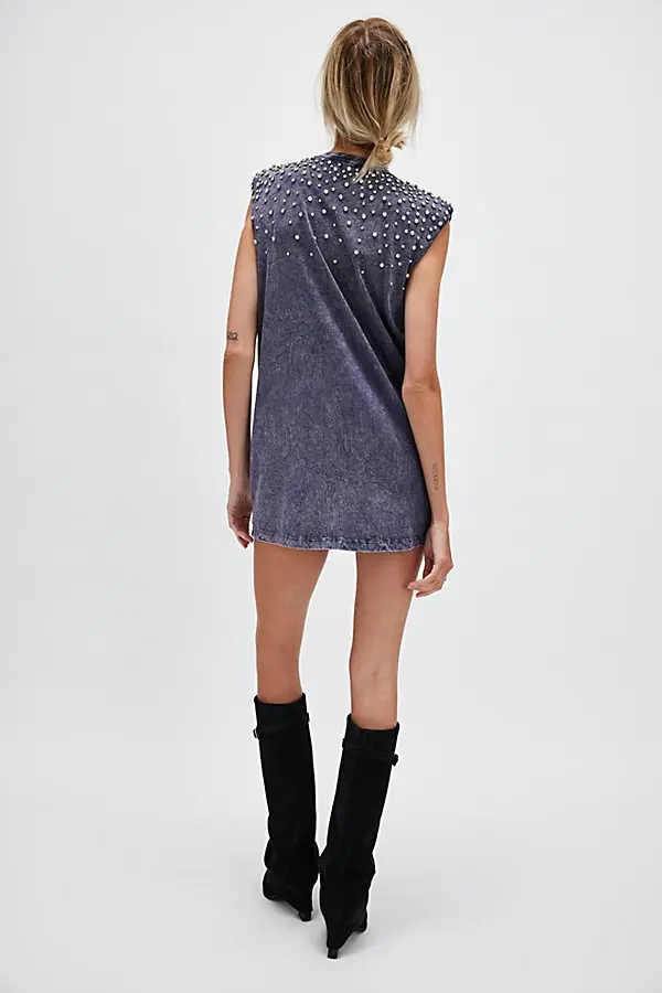 knee length dresses for ladies Free People Star Dip Mini
