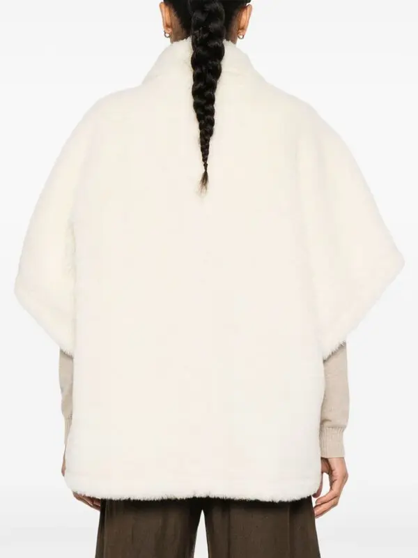 Max Mara Tebe Cape - White
