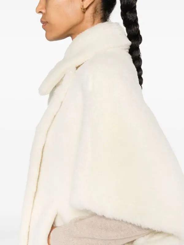 Max Mara Tebe Cape - White
