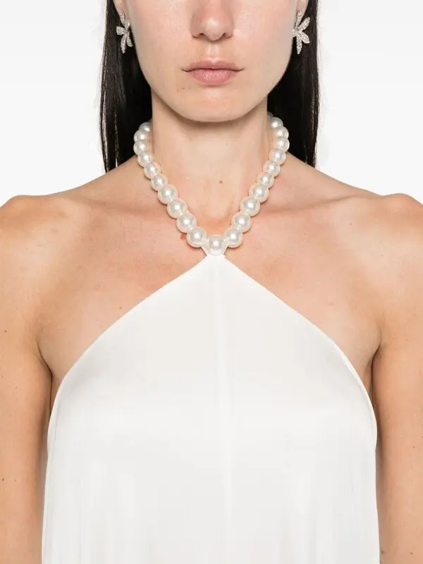 Retrofete Maryam Pearl-embellished Dress