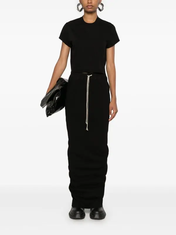 Rick Owens Pull On Pillar Maxi Skirt - Black