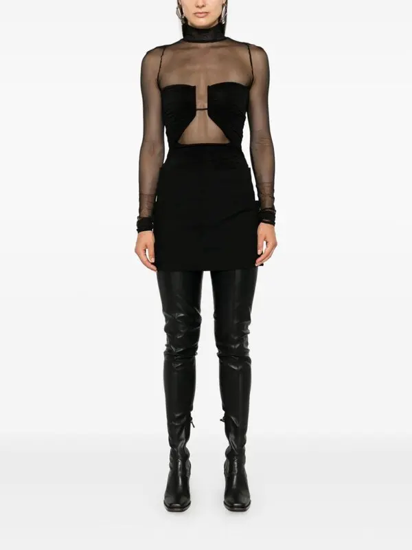 Rick Owens Cut-off Mini Skirt - Black