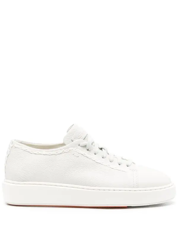 Santoni Leather Sneakers