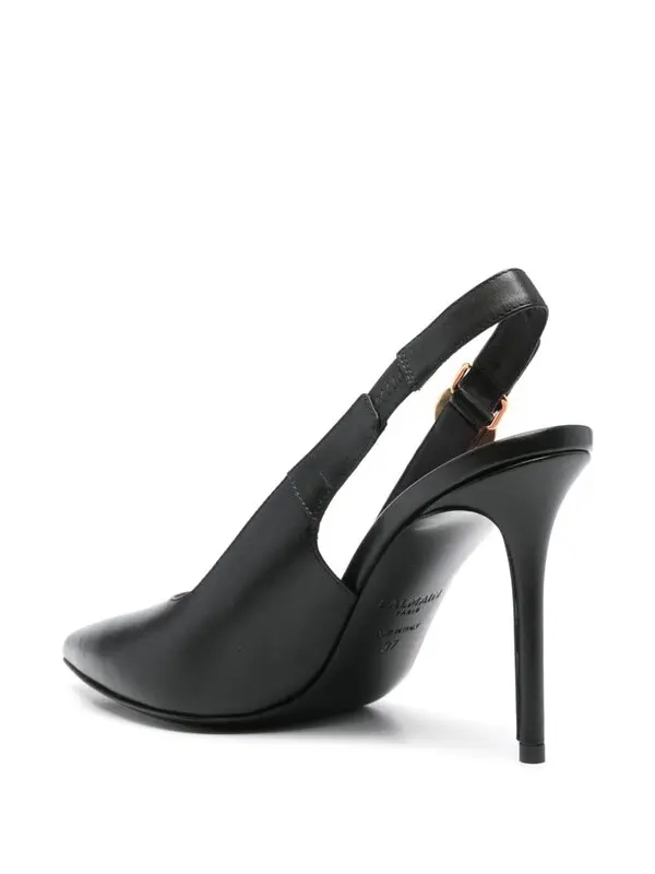 Balmain 100mm Leather Slingback Pumps