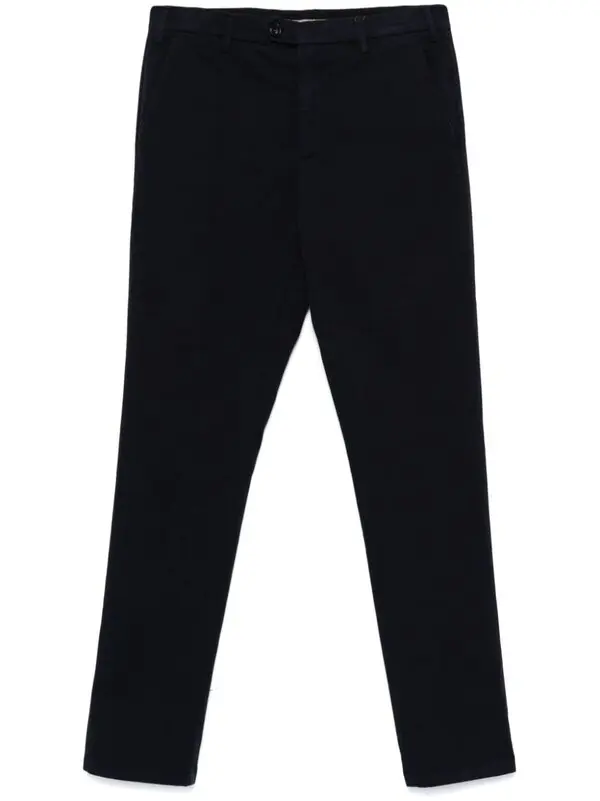 Canali Twill-weave Chinos - Blue