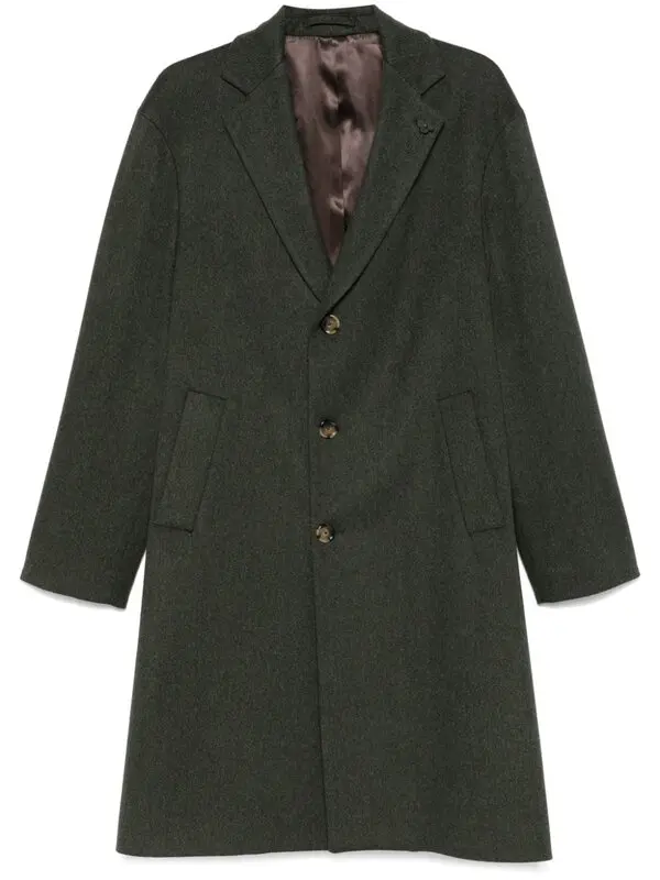 LARDINI Virgin Wool Mid-length Coat