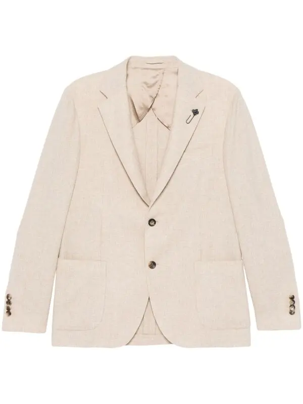 LARDINI Mélange-effect Blazer