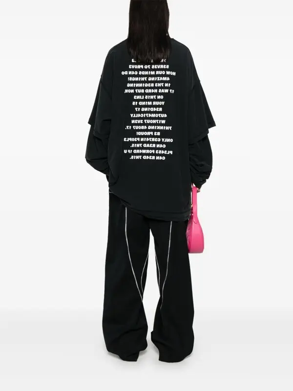 VETEMENTS BRAIN POWER LONGSLEEVE ロンT XS Vetements Brain Power T-Shirt In Black - 57% Off | Editorialist