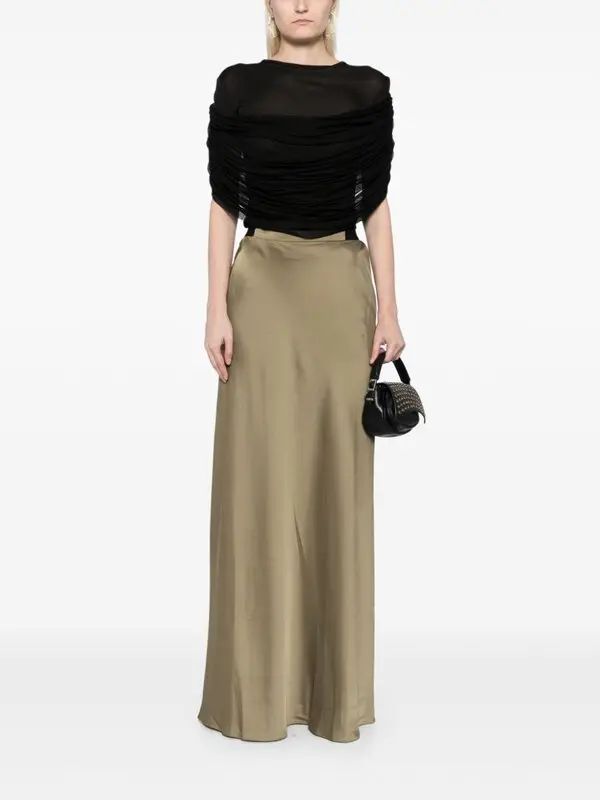 Christopher Esber Front Pocket Bias Maxi Skirt