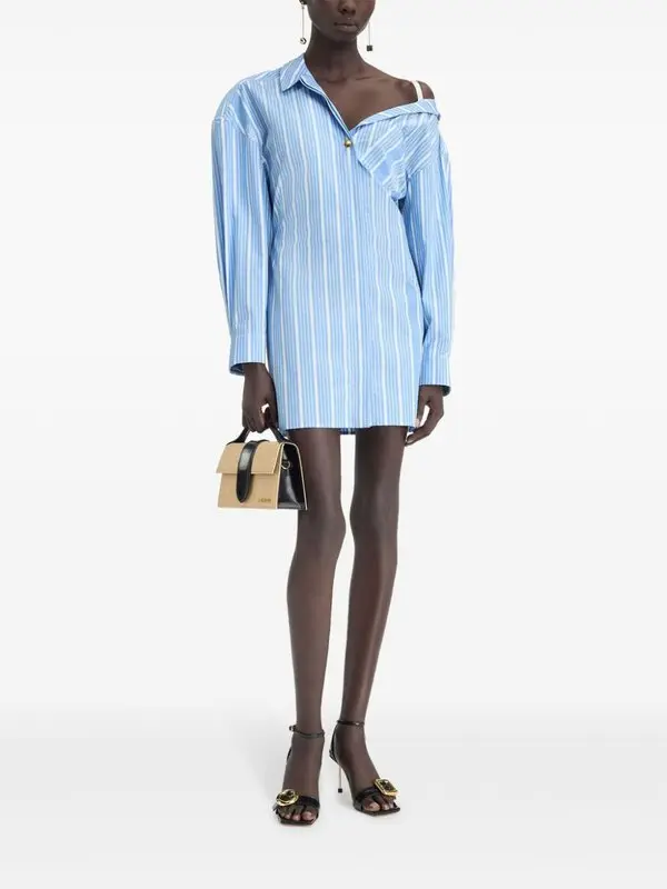 jacquemus blue dress Feeling blue in @jacquemus' "LA CASA" collection  Preorder the  Ameno Draped Dress and more from the latest runway at the link in bio