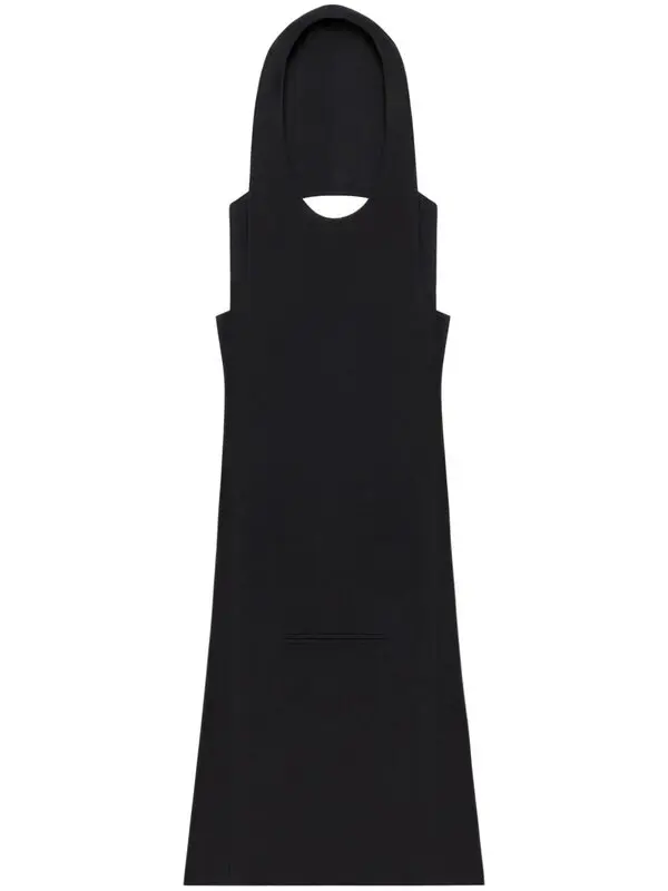 COURREGES Oblique Shift Dress - Black