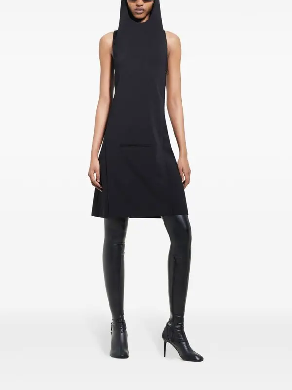 COURREGES Oblique Shift Dress - Black