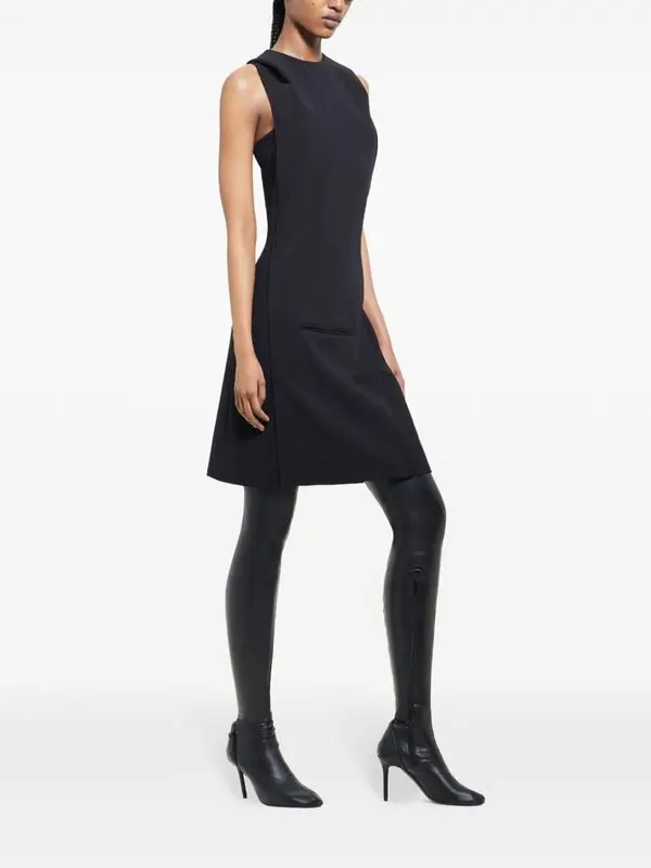 COURREGES Oblique Shift Dress - Black