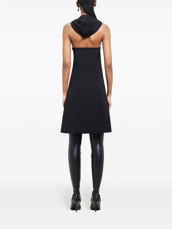COURREGES Oblique Shift Dress - Black